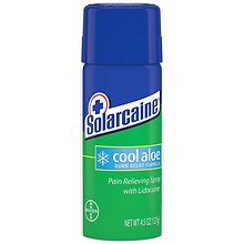 Solarcaine Cool Aloe Burn Relief Formula Pain Relieving Spray with ...