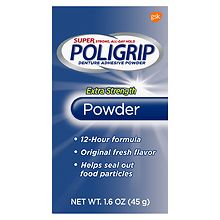 Super Poligrip Extra Strength Denture And Partials Adhesive Powder ...