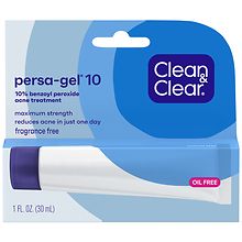 Clean & Clear Persa-Gel 10 Acne Medication, 10% Benzoyl Peroxide ...