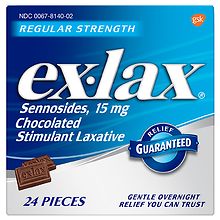 ex-lax Regular Strength Stimulant Laxative Chocolate | Walgreens