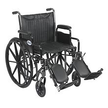 Drive Medical Wheelchair 20-inch Silver Sport 2 with Detachable Desk ...