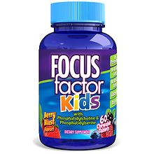Focus Factor Kids Daily Chewable Multivitamin for Healthy Brain ...