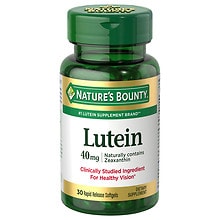 Nature's Bounty Lutein Softgels 40 mg | Walgreens
