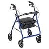 Drive Medical Aluminum Rollator Rolling Walker with Back Support and ...