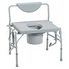 Drive Medical Bariatric Drop Arm Bedside Commode Chair Over Sized Heavy ...