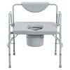 Drive Medical Bariatric Drop Arm Bedside Commode Chair Over Sized Heavy ...