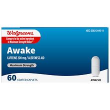 Walgreens Awake Coated Caplets Maximum Strength | Walgreens