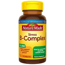 Nature Made Stress B Complex with Vitamin C and Zinc Tablets | Walgreens