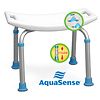 AquaSense Adjustable Bath and Shower Chair with Non-Slip Seat White ...