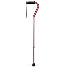 Hugo Adjustable Offset Handle Cane with Reflective Strap Rose | Walgreens