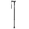 Hugo Adjustable Derby Handle Cane with Reflective Strap Ebony | Walgreens