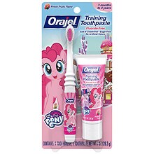 Orajel My Little Pony Fluoride-Free Training Toothpaste & Toothbrush ...