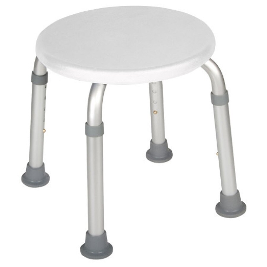 Drive Medical Adjustable Height Bath Stool White | Walgreens