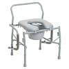 Drive Medical Steel Drop Arm Bedside Commode with Padded Seat and Arms ...