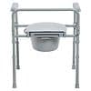 Drive Medical Steel Folding Bedside Commode Gray | Walgreens