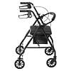 Drive Medical Rollator Rolling Walker with Wheels, Fold Up Removable ...