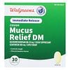 Walgreens Cough Mucus Relief DM Immediate Release Tablets | Walgreens