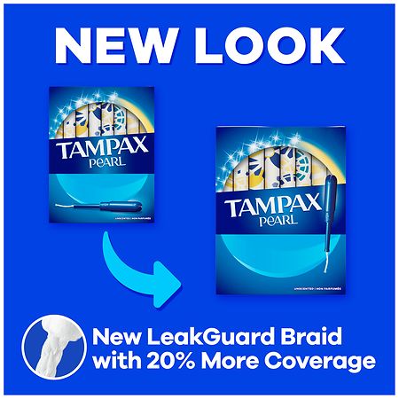 Tampax Pearl Tampons with LeakGuard Braid No scent Ultra Absorbency Walgreens