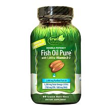 Double-Potency Fish Oil with Vitamin D3, Softgels | Walgreens