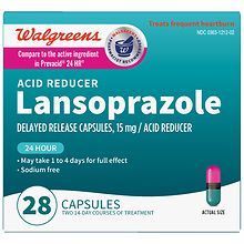 Walgreens Lansoprazole Delayed Release Capsules, 15 mg | Walgreens