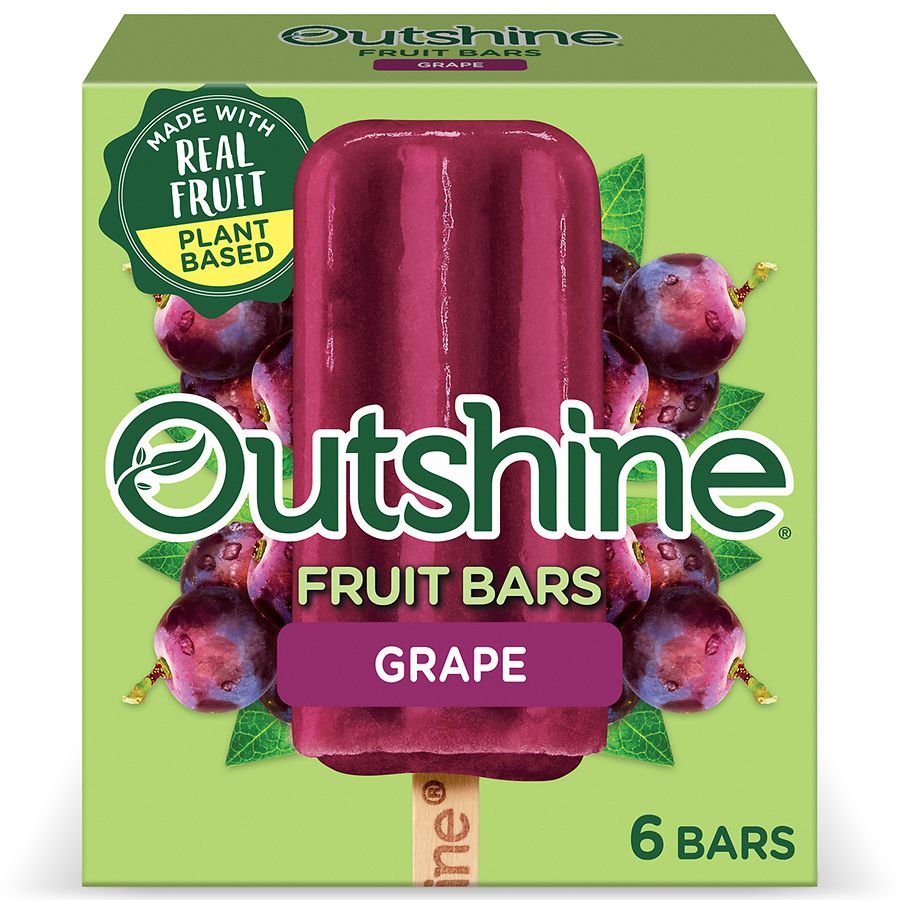Outshine Frozen Fruit Bars Grape | Walgreens