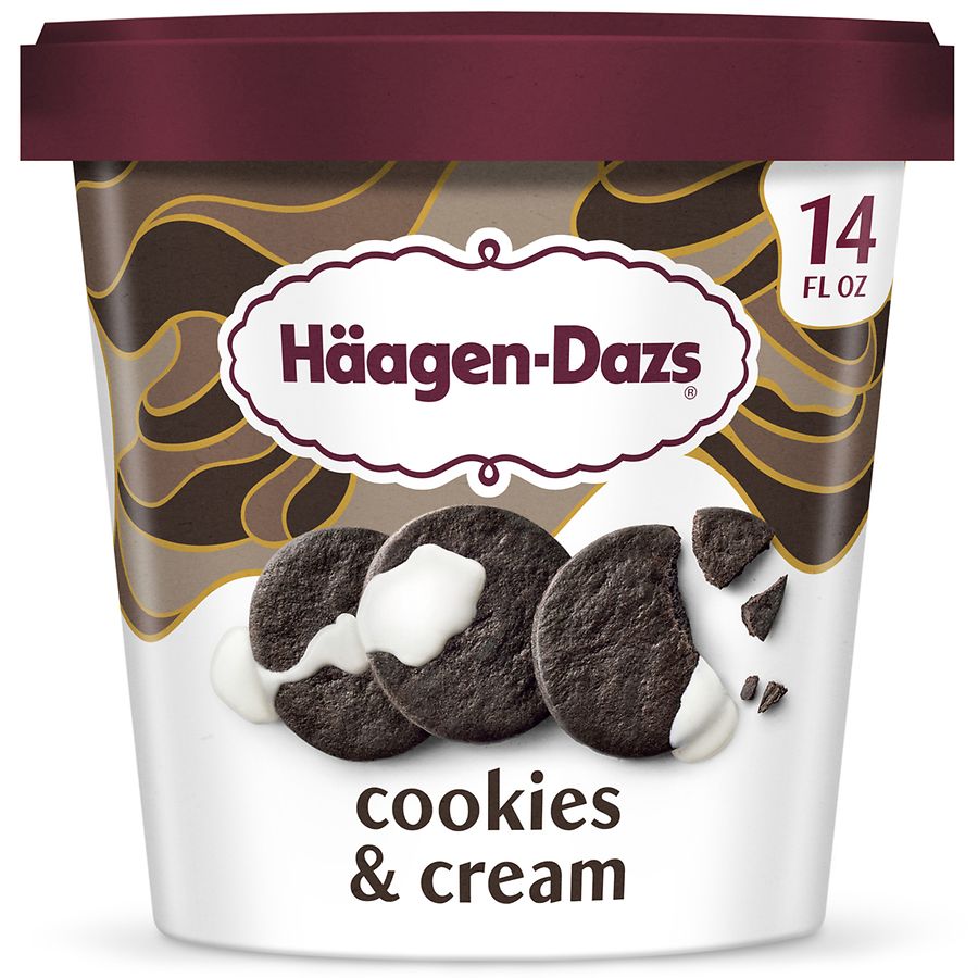 Haagen Dazs Ice Cream Cookies & Cream | Walgreens