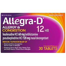 Allegra-D Allergy & Congestion Relief Tablets | Walgreens