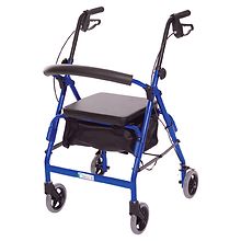 Essential Medical Featherlight Demi 4 Wheel Walker | Walgreens