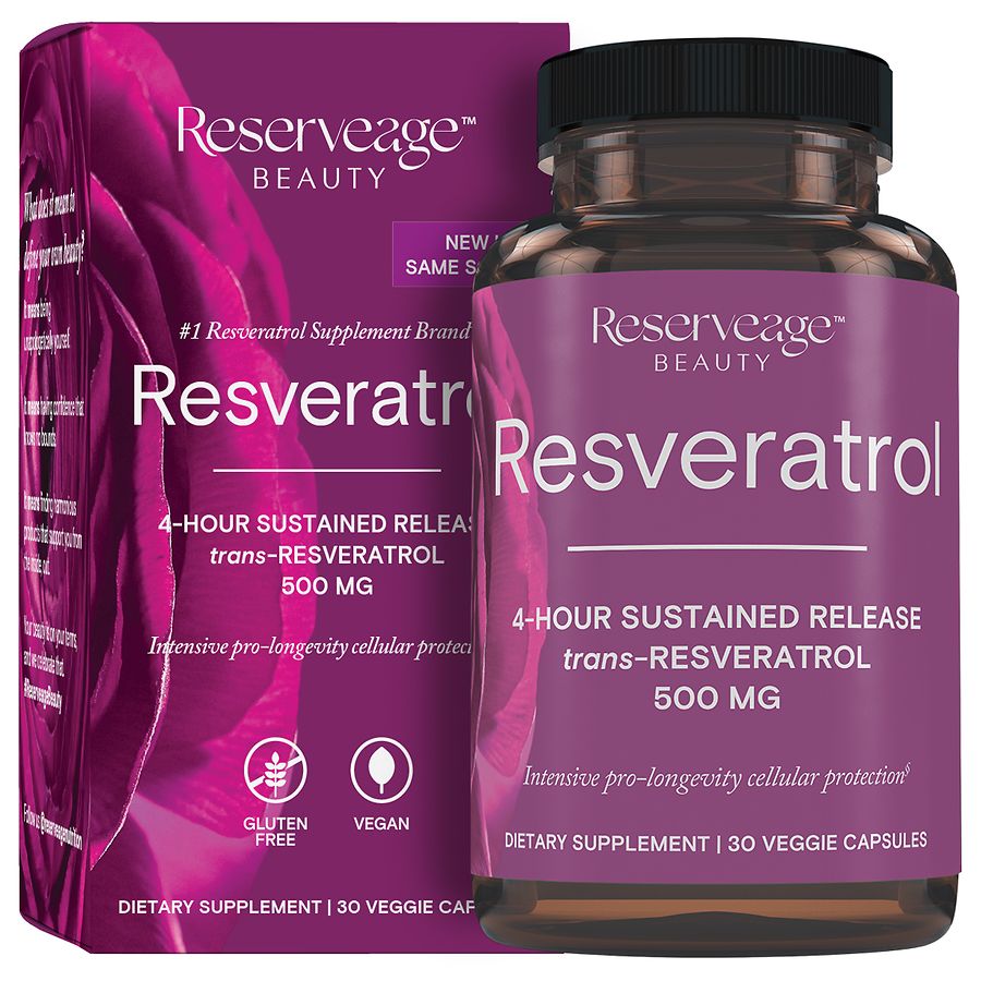 ReserveAge Nutrition Resveratrol 500mg Capsules | Walgreens