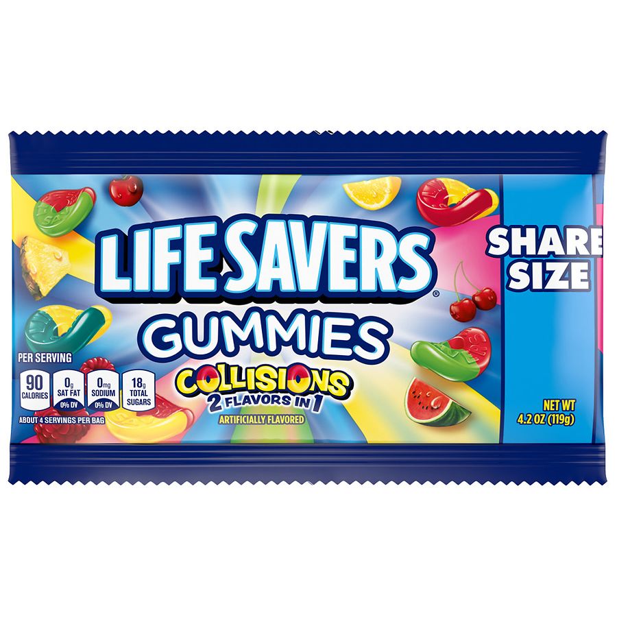 LifeSavers Collisions Gummy Candy Share Size Raspberry Lemonade | Walgreens
