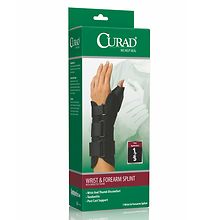 Curad Wrist & Forearm Splint with Abducted Thumb-Right Small Black ...
