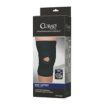 Curad Knee Support Neoprene J-Shape, Right Large Black | Walgreens
