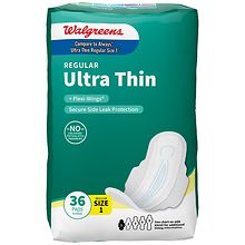 Walgreens Ultra Thin Maxi Pads With Flexi-Wings Unscented, Size 1 (ct ...