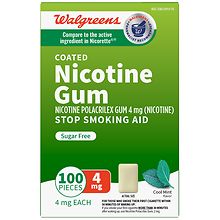 Walgreens Nicotine Polacrilex Coated Gum 4 mg Mint | Walgreens