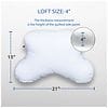 Core Core CPAP Pillow - With Fitted Pillowcase 4" Loft White | Walgreens