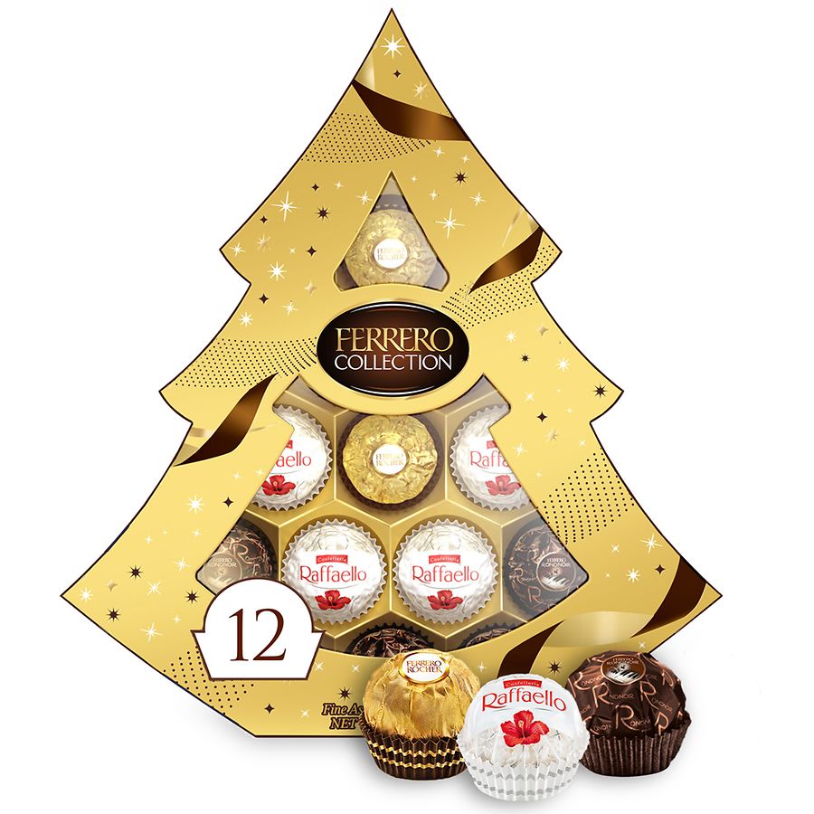 Ferrero Collection Premium Gourmet Assorted Confections, Holiday Tree ...