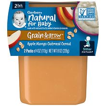 Gerber Rice Cereal Baby Food Apple Mango Oatmeal | Walgreens