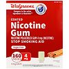 Walgreens Coated Nicotine Gum 4 mg Cinnamon | Walgreens