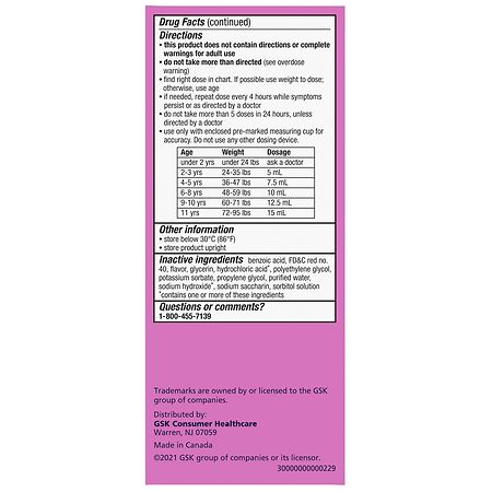 Panadol Sinus Ingredients