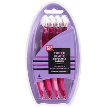 Walgreens Three-Blade Disposable Razors Lavender | Walgreens
