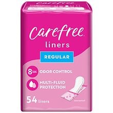 Carefree Regular Wrapped Panty Liners Unscented, Regular | Walgreens