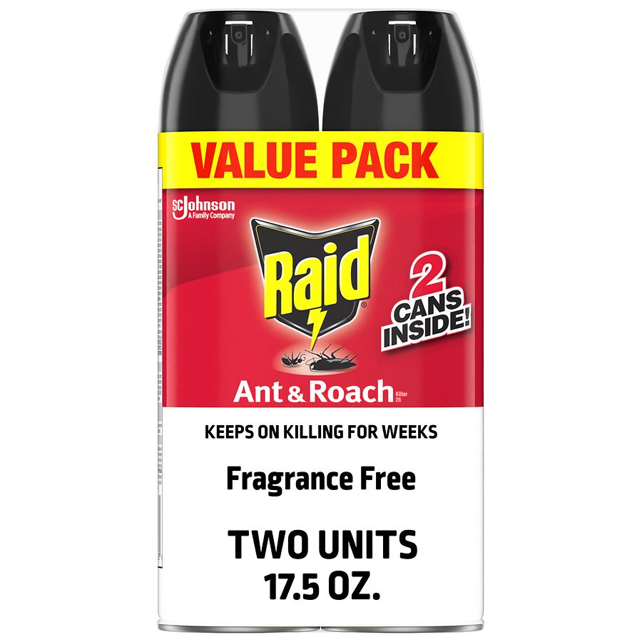 Raid Ant & Roach Killer, Indoor Insecticide Fragrance Free | Walgreens