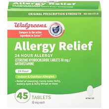 Walgreens Wal-Zyr, Cetirizine Hydrochloride Tablets, 10 mg | Walgreens