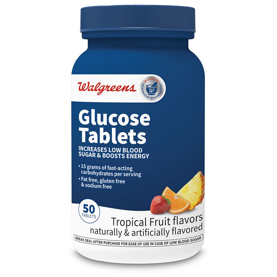 Walgreens Glucose Tablets Tropical Fruit | Walgreens