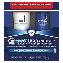 Crest Pro-Health HD Sensitive + Whitening Two-Step Toothpaste | Walgreens