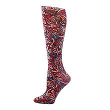 Celeste Stein 8-15mmHg Fall Paisley Therapeutic Compression Socks Brown ...