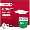 Walgreens Certainty Premium Underpads, Day & Night Protection, Ultimate ...
