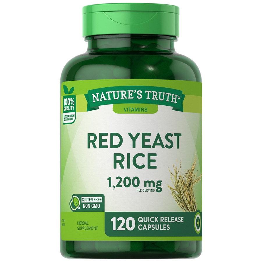 Nature's Truth Red Yeast Rice 1,200 mg | Walgreens