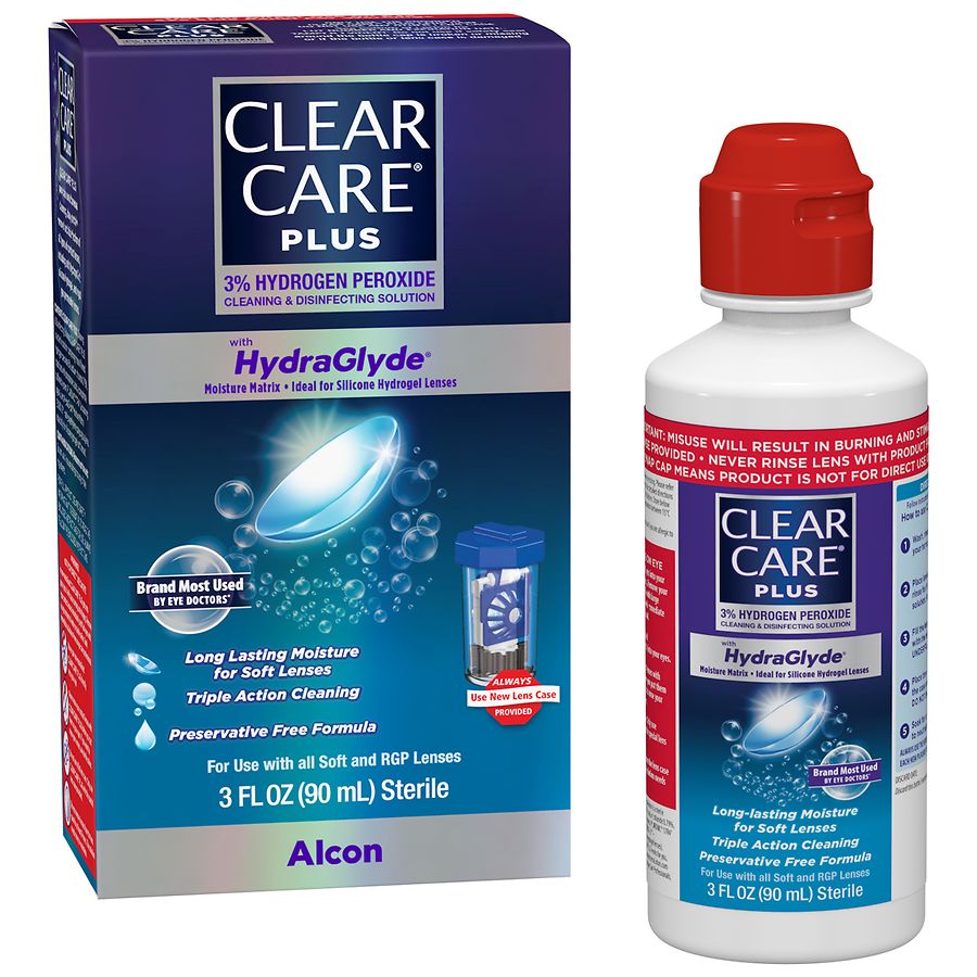 Clear Care Plus HydraGlyde Cleaning and Disinfecting Solution | Walgreens