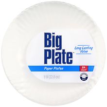 Walgreens Big Plate Paper Plates 9in | Walgreens